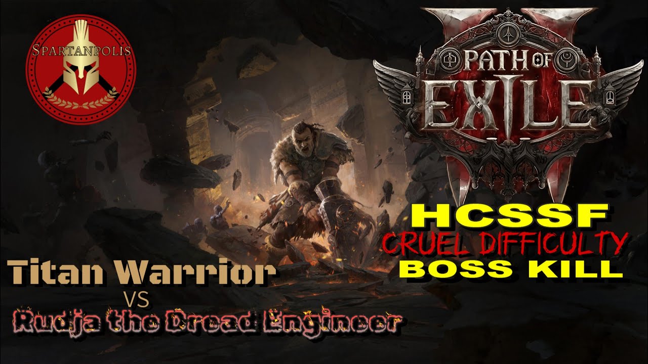 Path of Exile 2 | HCSSF Cruel Difficulty | Rudja | Titan Warrior - YouTube