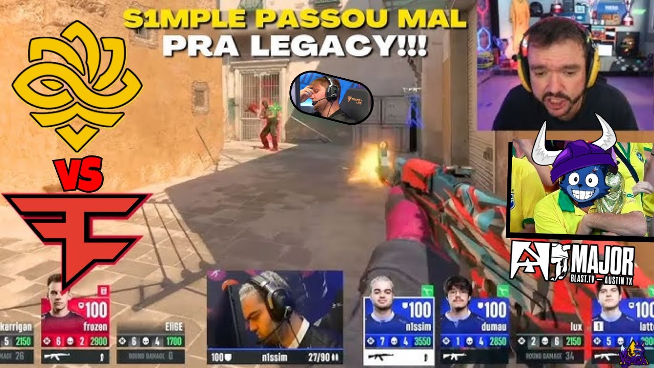 VALENDO O 3-0!! LEGACY vs FAZE - MELHORES MOMENTOS COM GAULES - BLAST ...