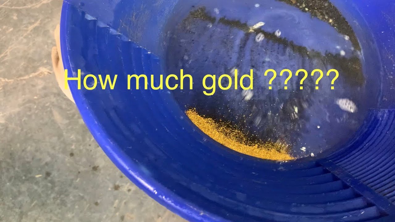 Gold panning a HUGE GOLD pile! - YouTube