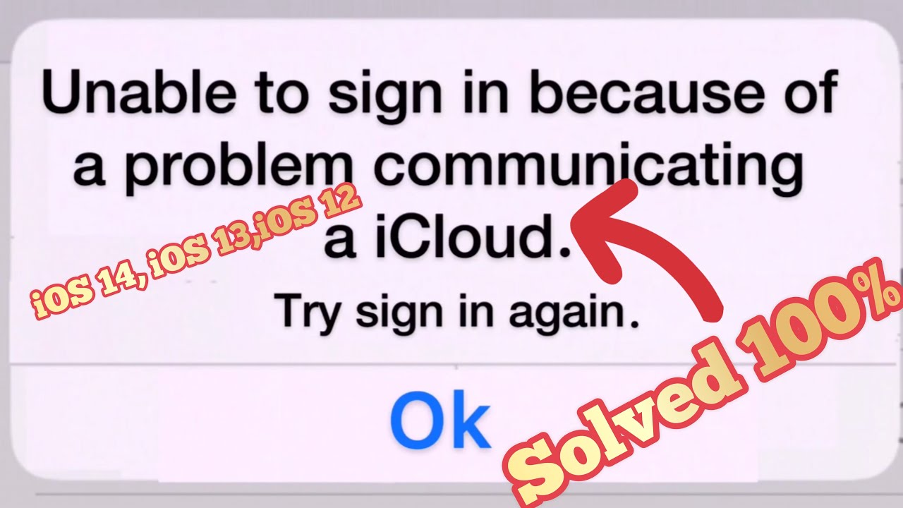 How To Fix unable To sign in because of a problem communicating with ...