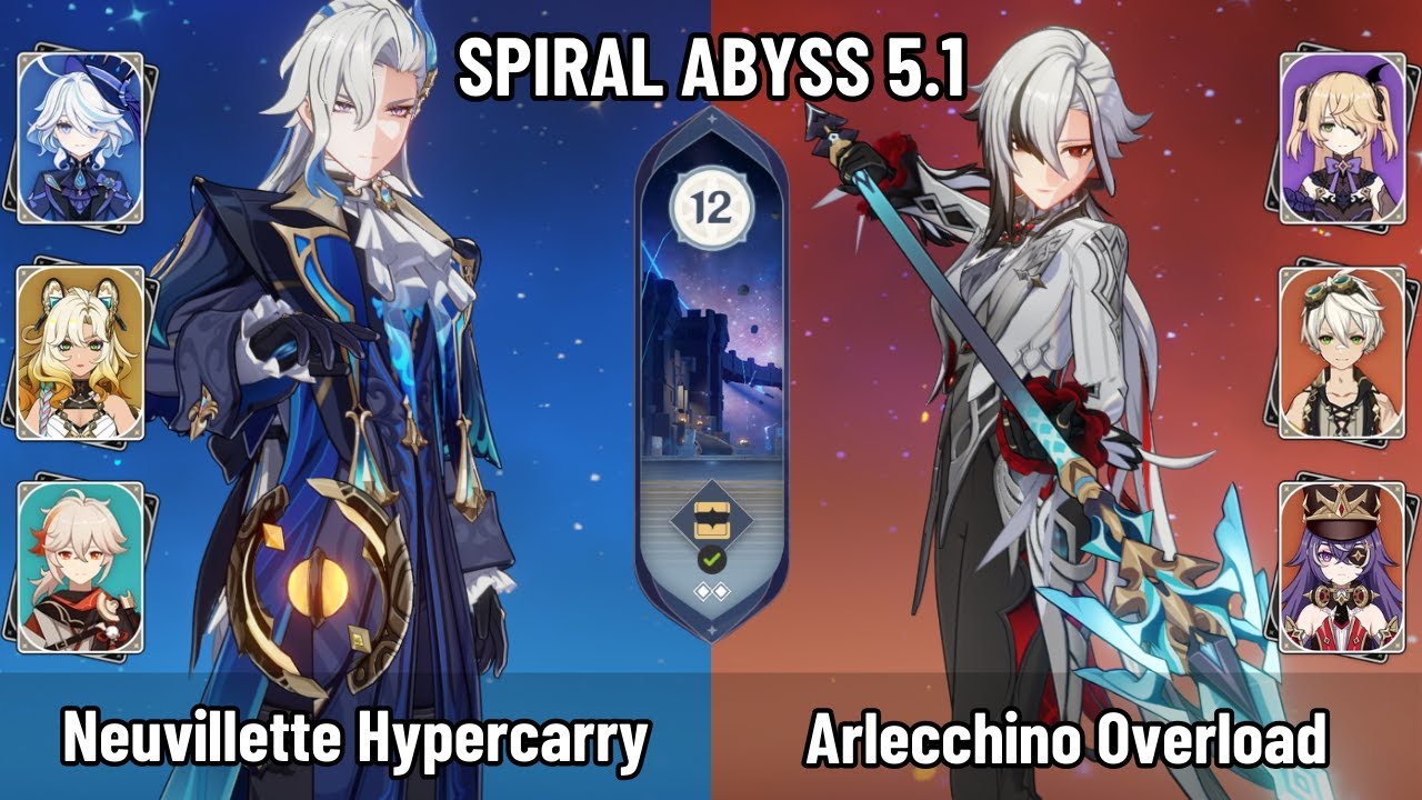 C0 Neuvillette Hypercarry | C0 Arlecchino Overload Team | NEW SPIRAL ...