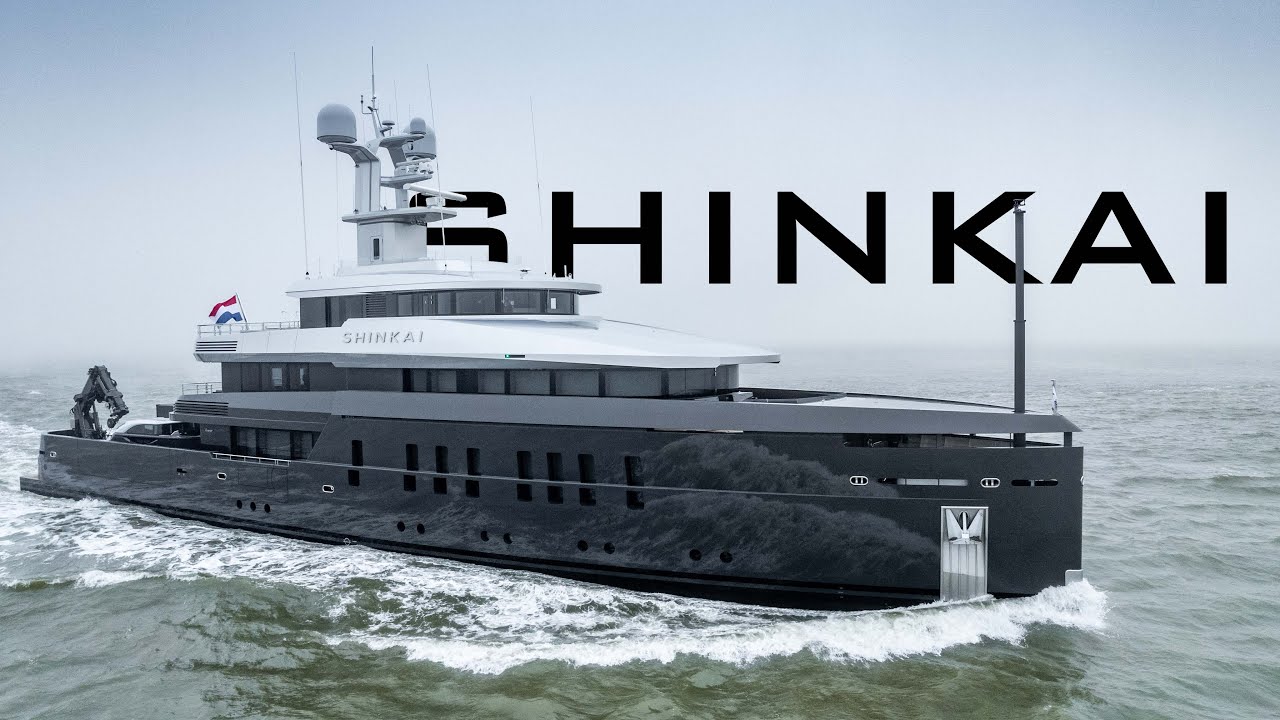 55m Feadship superyacht Shinkai - 3rd day of sea trials - YouTube