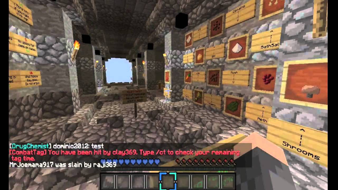 Minecraft Raiding #4 - Drug Farm and PvP! - YouTube