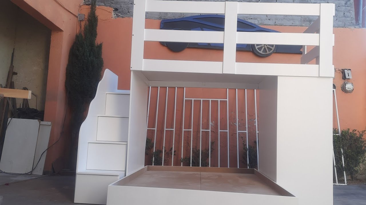 como hacer litera( tutorial de medidas básicas para armarla - YouTube