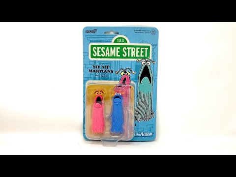 Super7 Sesame Street Yip Yip Martian ReAction Figures Review - YouTube