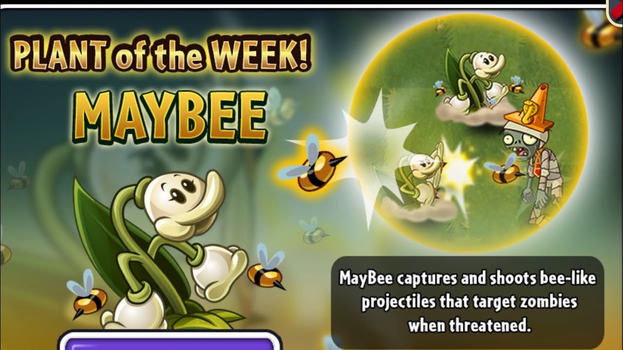 MAYBEE 🐝 lvl 1–5 Plant of the Week NEW PVZ2 Plants vs. Zombies 2 - YouTube