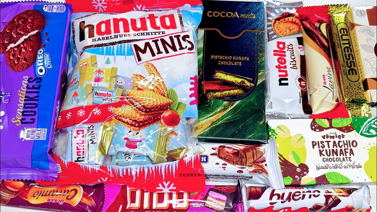 Snack Opening New Dubai viral Kunafa Chocolates Oreo Milka cookies ...