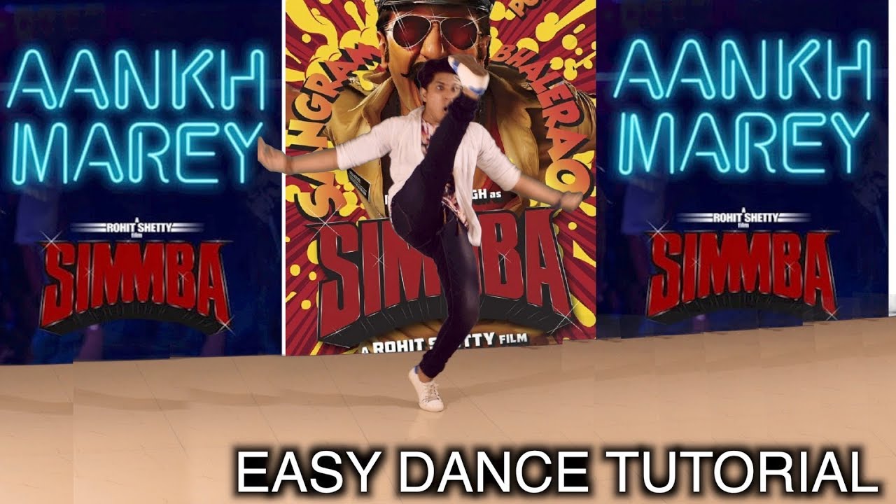 Aankh Marey | Vertical Dance Tutorial | Ranveer Singh SIMMBA Song by Kamal Sirohi - YouTube