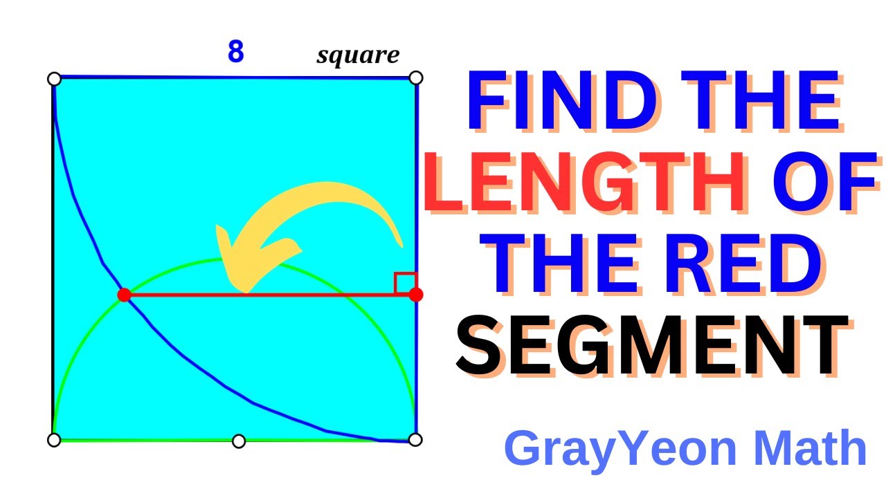 Find the length of the red segment #geometryskills Important geometry ...