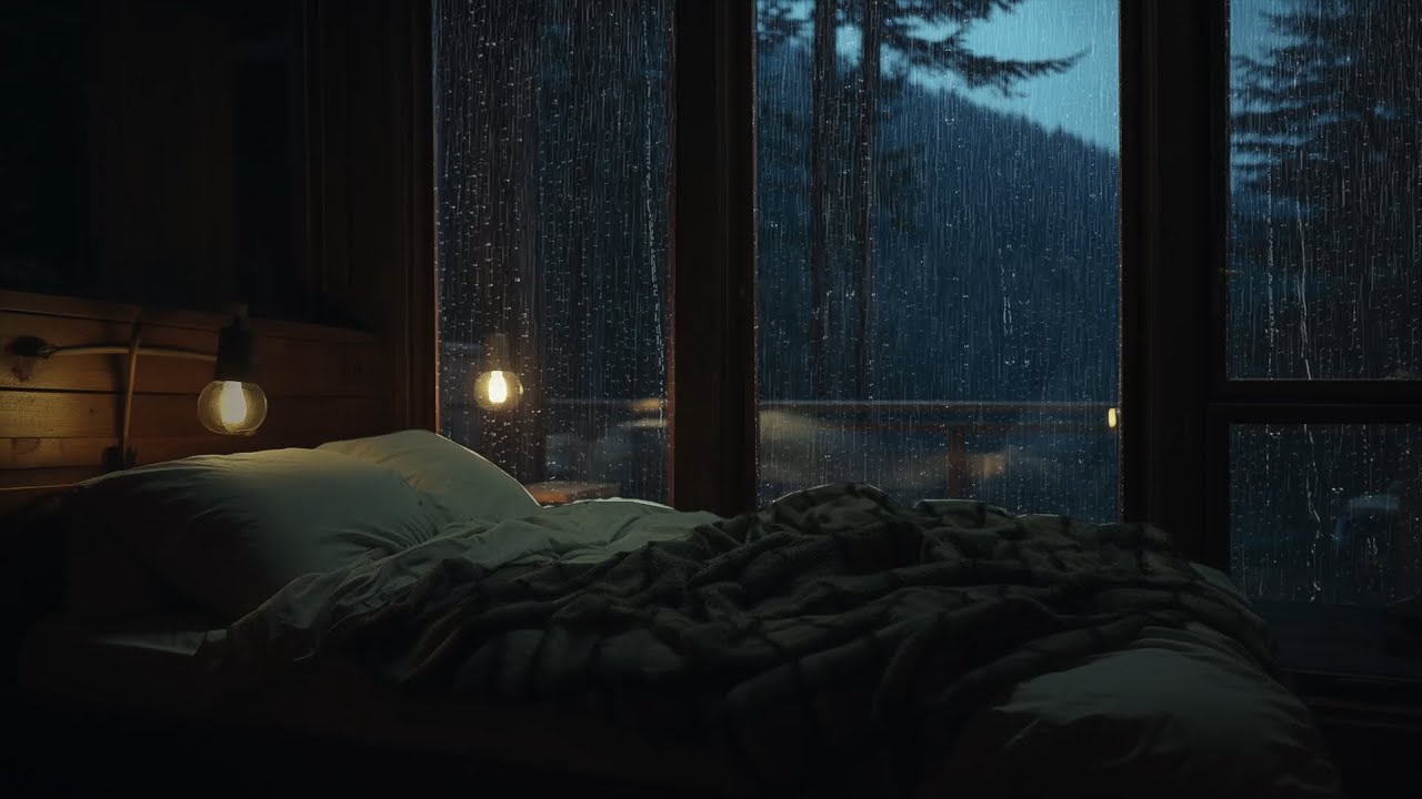 Rainy Night with Cozy Bed - 5 Minutes To Calm and Help You Sleep ...