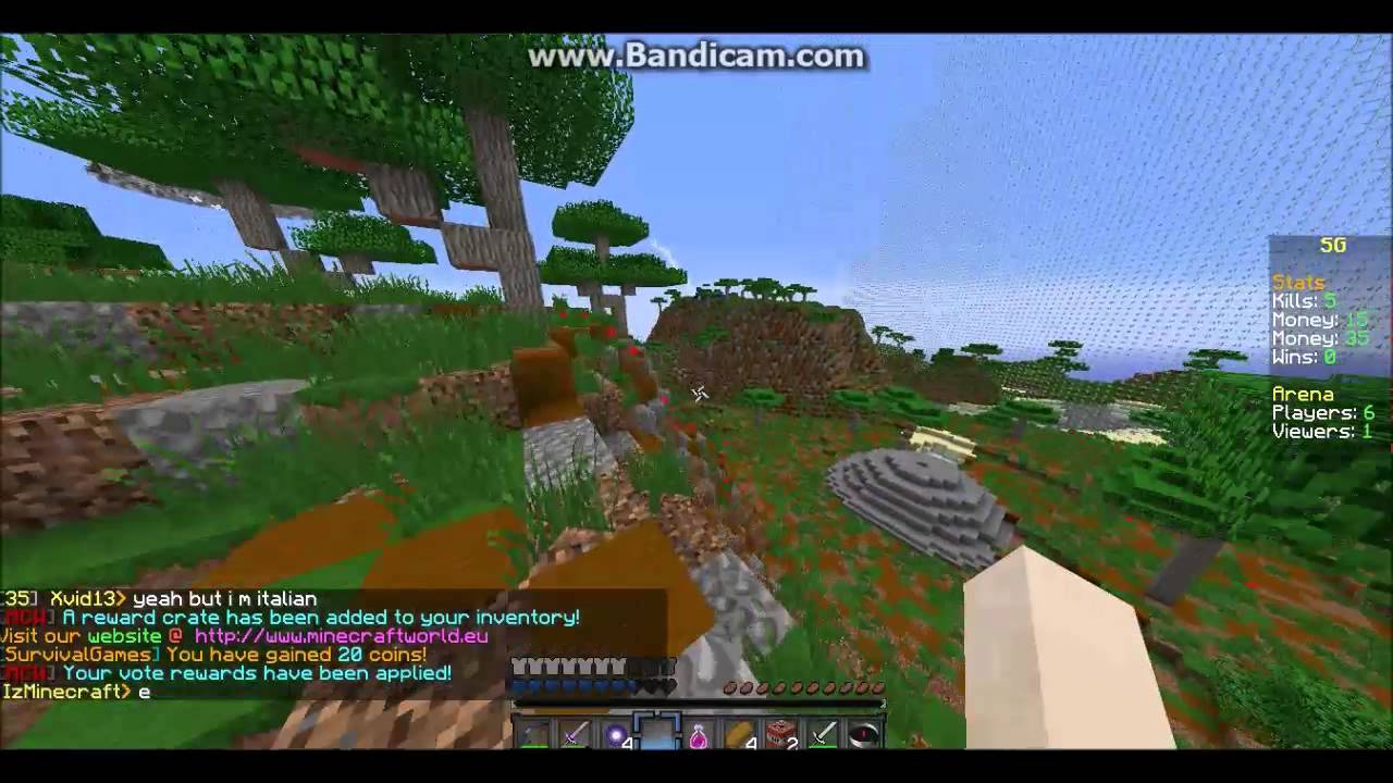 Minecraft Hunger Games (Flying is not enabled ) - YouTube