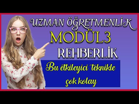 Uzman Öğretmenlik Modül 3 Rehberlik Bu Etkileyici Teknikle Bilgileri Beyninize Kazıyın. Pratik Çözüm