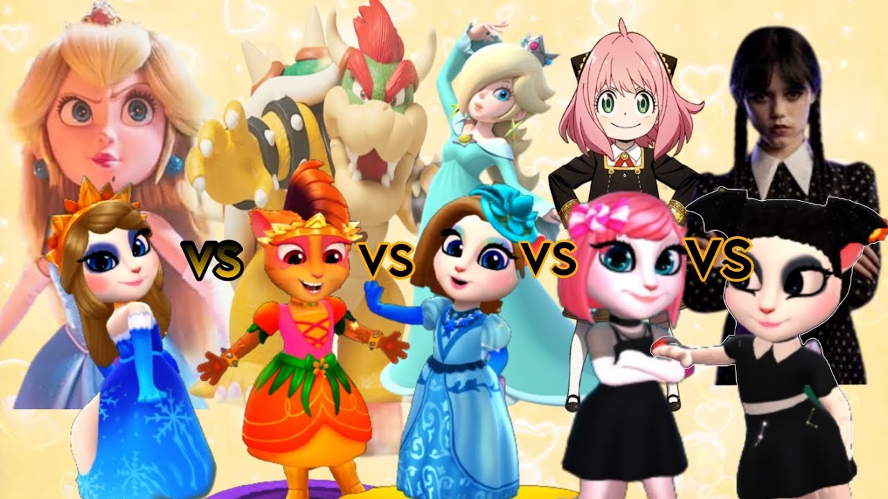 My Talking Angela 2|New UPDATE Gameplay|Angela 2 Vs Peach Princess Vs ...