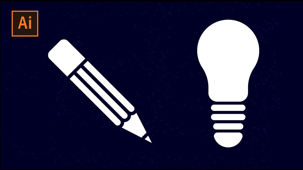 How to make Simple icons in illustrator | Adobe Illustrator Tutorials ...