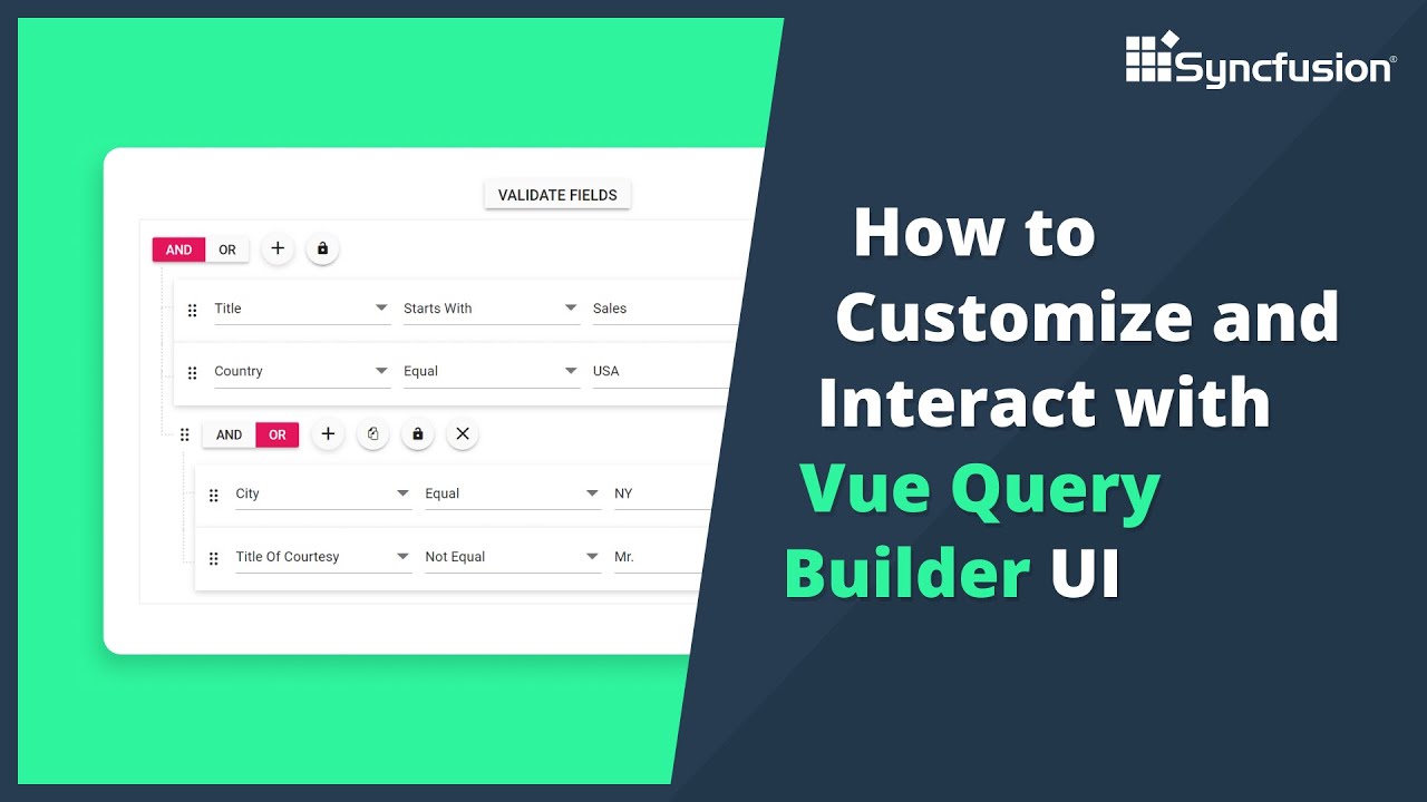How to Customize and Interact with Vue Query Builder UI - YouTube How to Customize and Interact with Vue Query Builder UI - YouTube