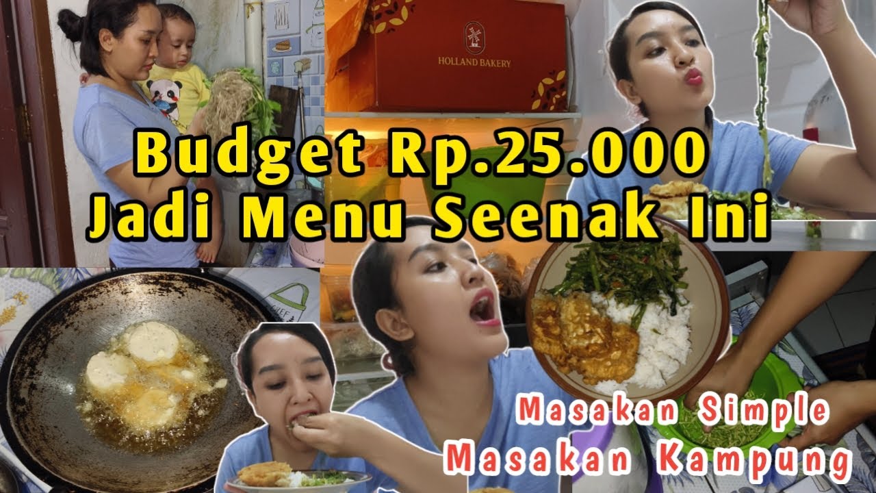 IDE MENU HARIAN Rp.25.000 || MASAKAN SEDERHANA & ENAK - YouTube