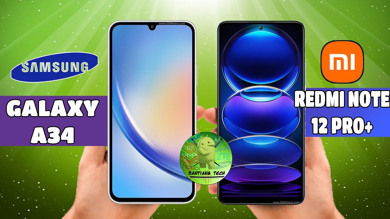 Samsung Galaxy A34 vs Xiaomi Redmi Note 12 Pro Plus - YouTube