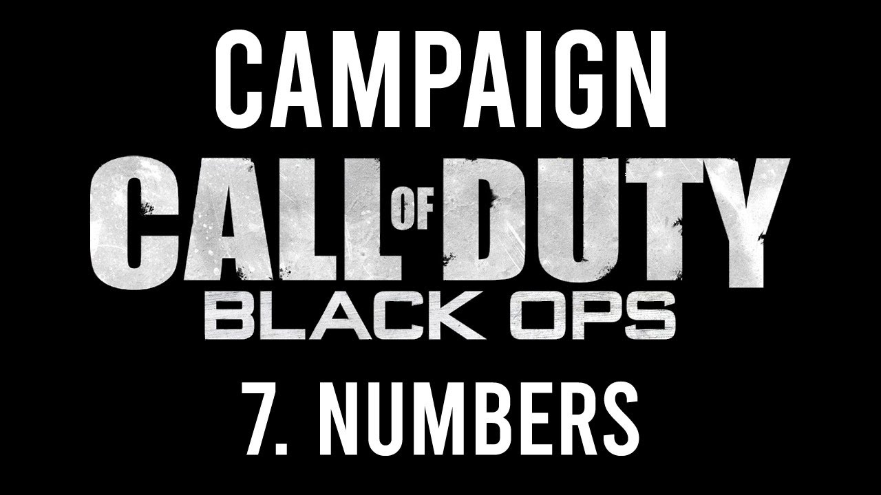 7. Numbers | COD Black Ops Campaign - YouTube