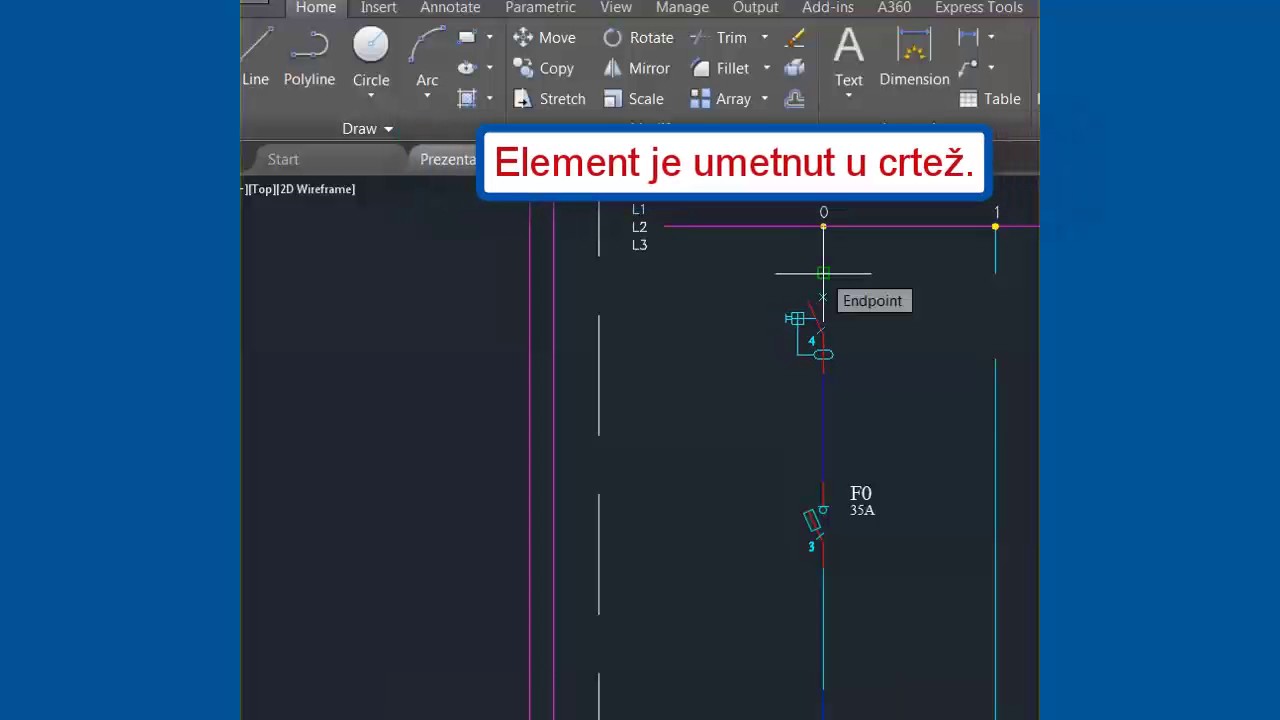 Schrack CAD - unos proizvoda u crtež - YouTube