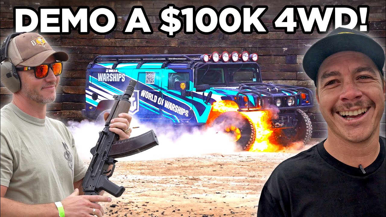DESTROYING A $100K HUMMER AT DEMOLITION RANCH - YouTube