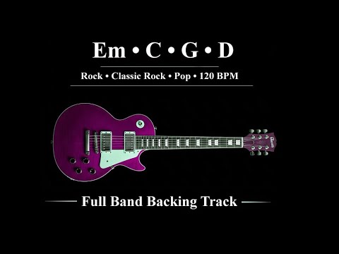 Em C G D chords guitar songs • Rock backing tracks for guitar • Rock ...