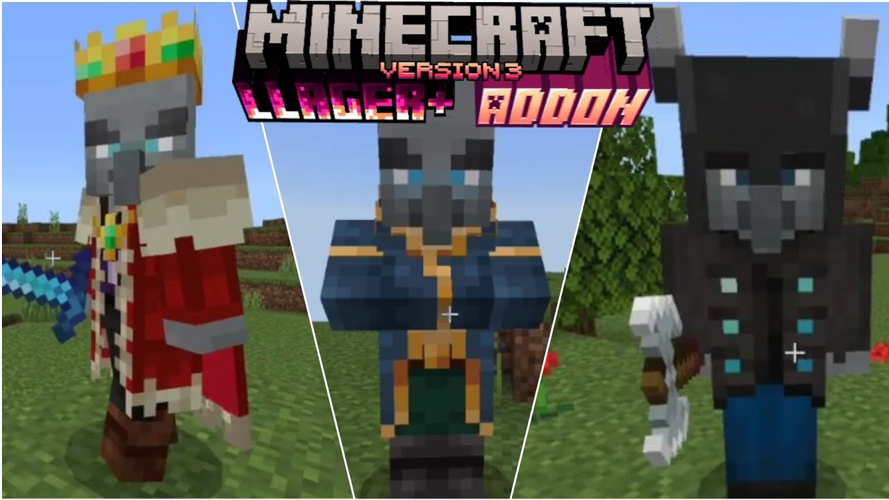 NEW Illager Plus V3 Add - On Minecraft Bedrock Edition - YouTube