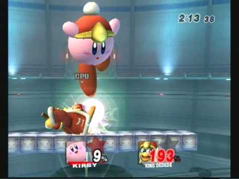 Brawl Hacks - Giant Growing Kirby v.s. King Dedede - YouTube