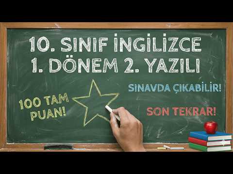 10. SINIF İNGİLİZCE 1. DÖNEM 2. YAZILI