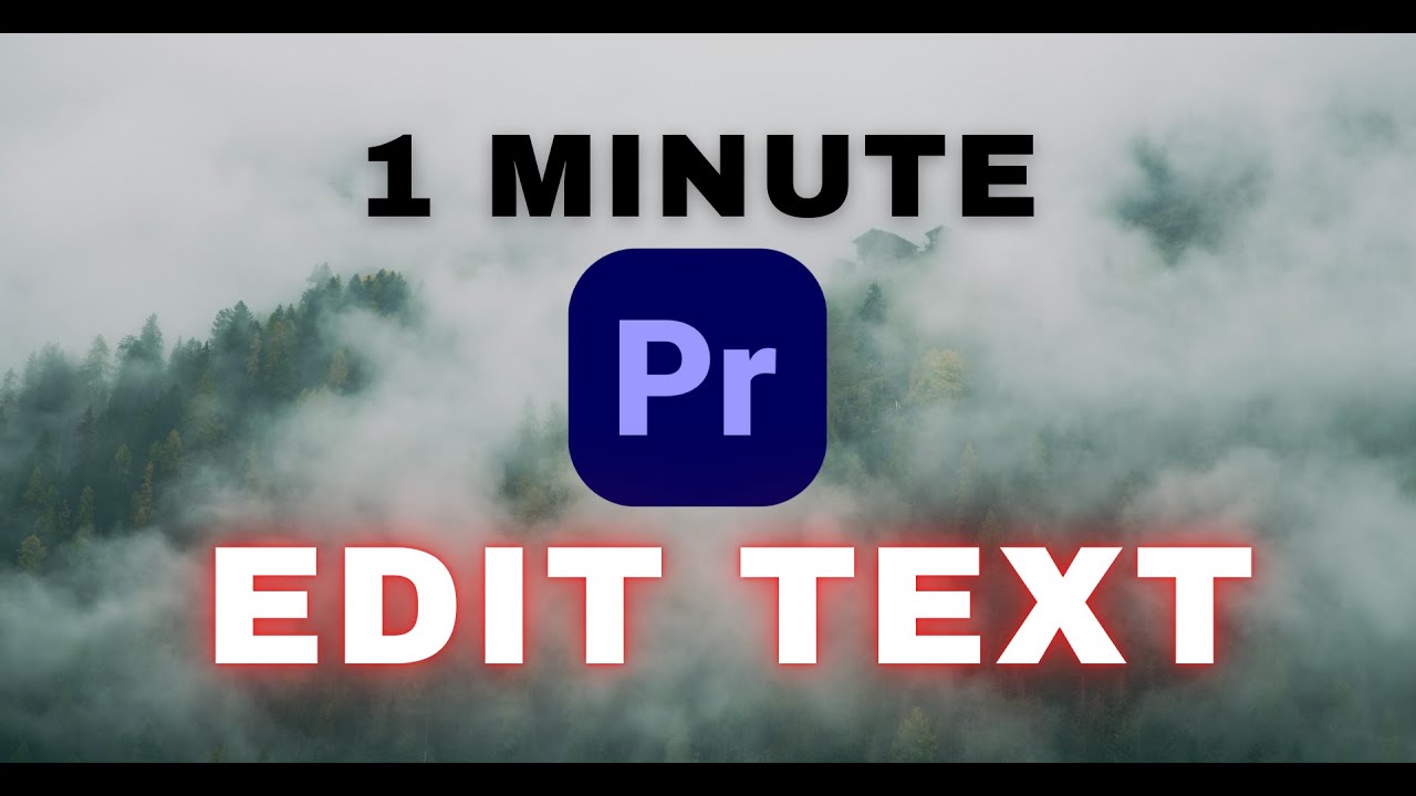 How to Edit Text in Adobe Premiere Pro | Step-by-Step Tutorial for ...