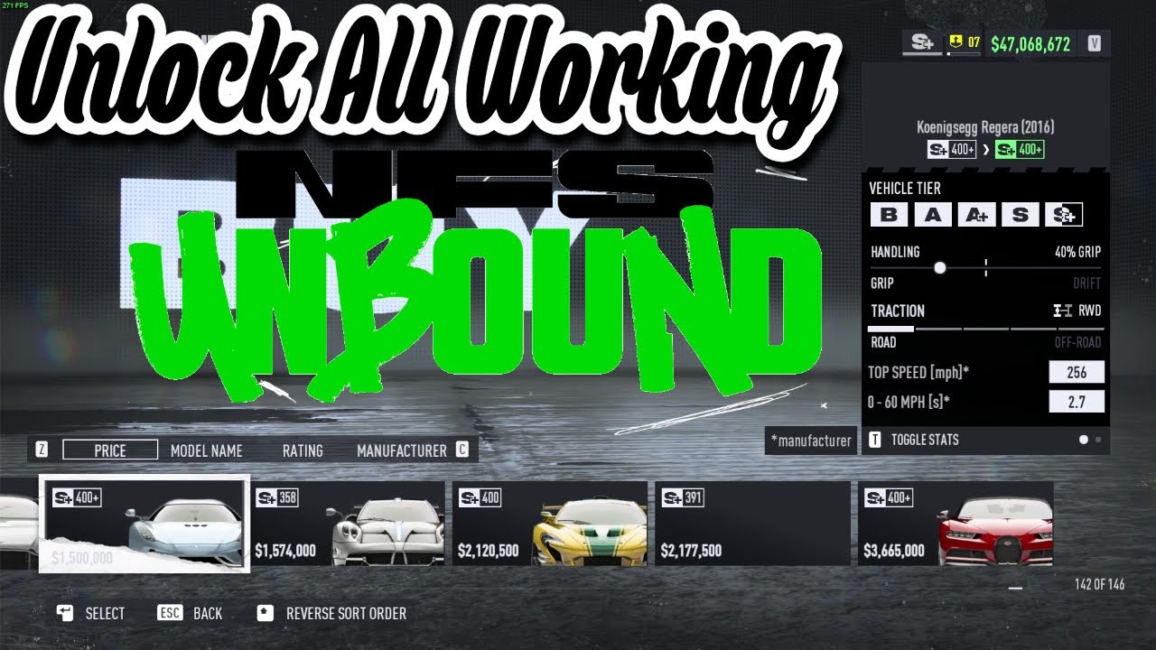 NFS Unbound Unlock All Working 9/25/23 [PC ONLY] - YouTube