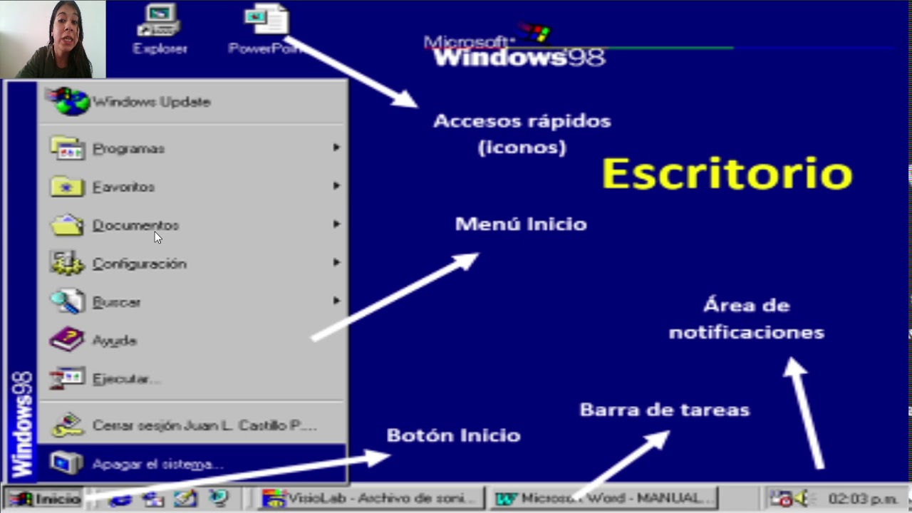 Interfaz Gráfica de Windows 98 - YouTube
