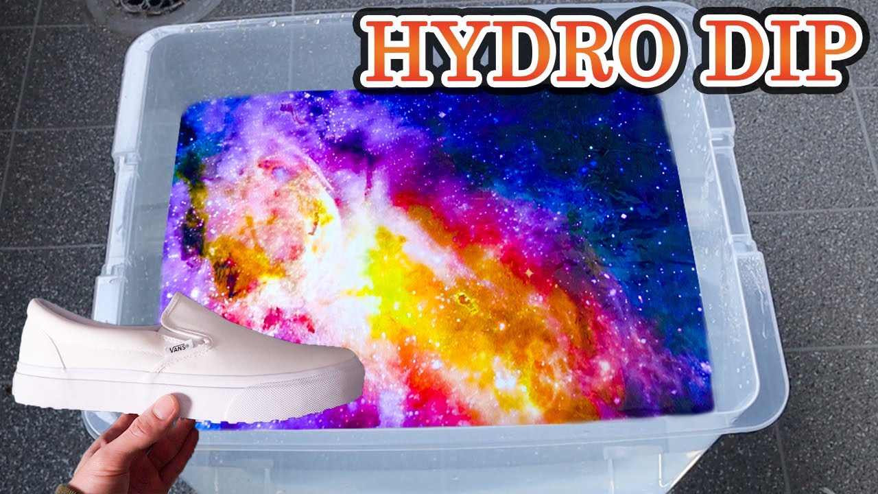Hydro dipping VANS!!【スニーカーカスタム】【ハイドロディッピング】 - YouTube