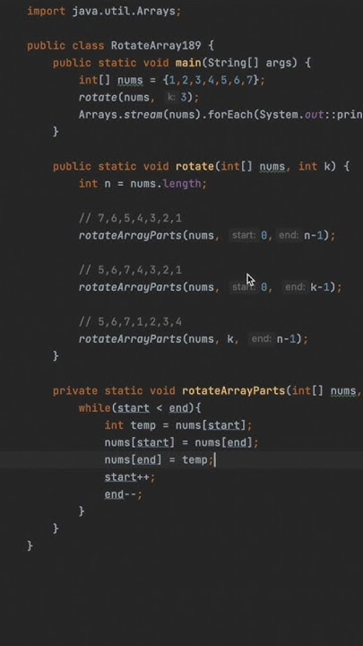 Rotate array #tricks - YouTube