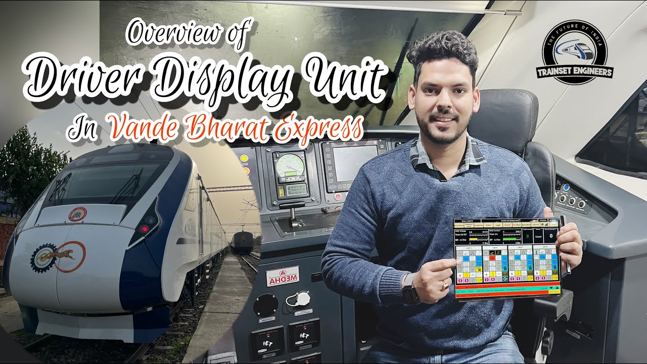 Driver Display Unit (DDU) in Vande Bharat Express - YouTube