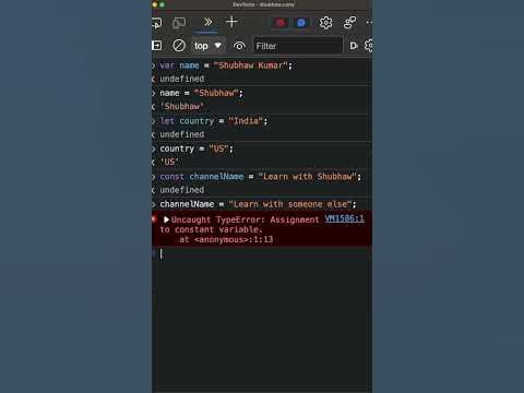 var, let & const under 30 seconds in JavaScript: What's the Difference?#shorts#coding # ...