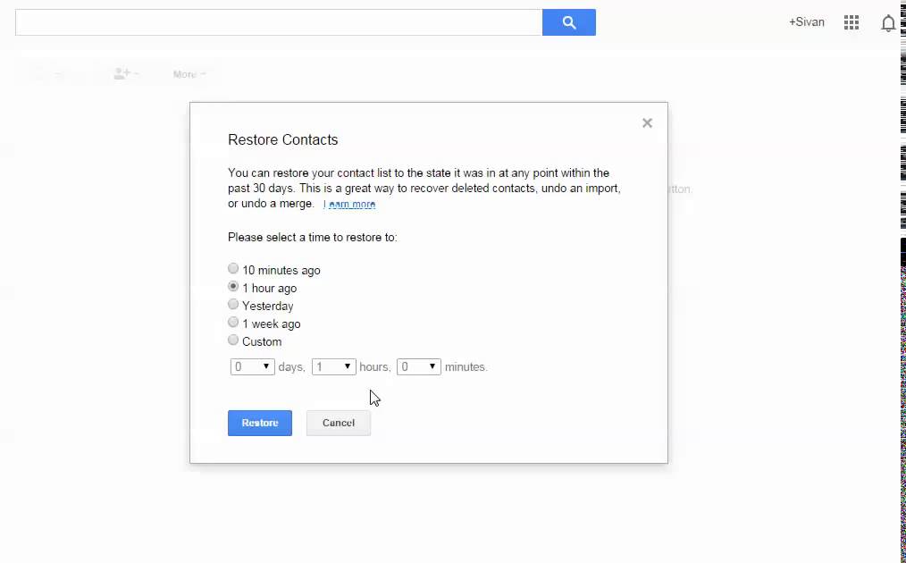 google backup and restore - YouTube