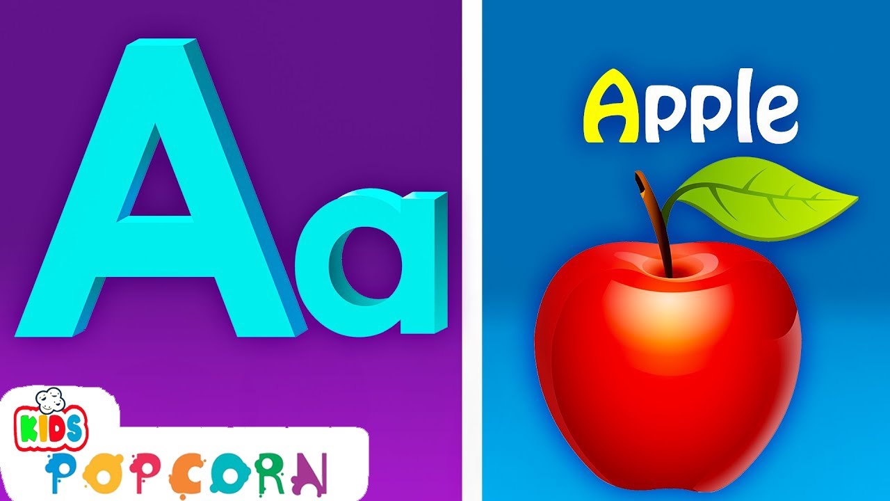 ABC Songs | Alphabets for kids | A for Apple | By Kids Popcorn - YouTube