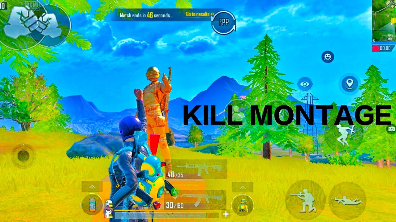 BGMI MONTAGE || BGMI KILL MONTAGE LIVIK || GAMEPLAY VIVO v17 40FPS ...
