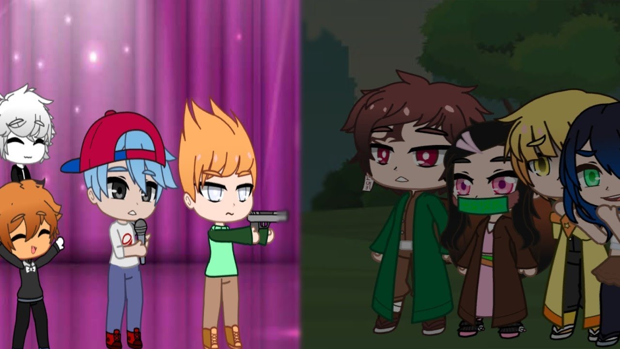 Fnf characters meet Demon Slayer part1 - YouTube