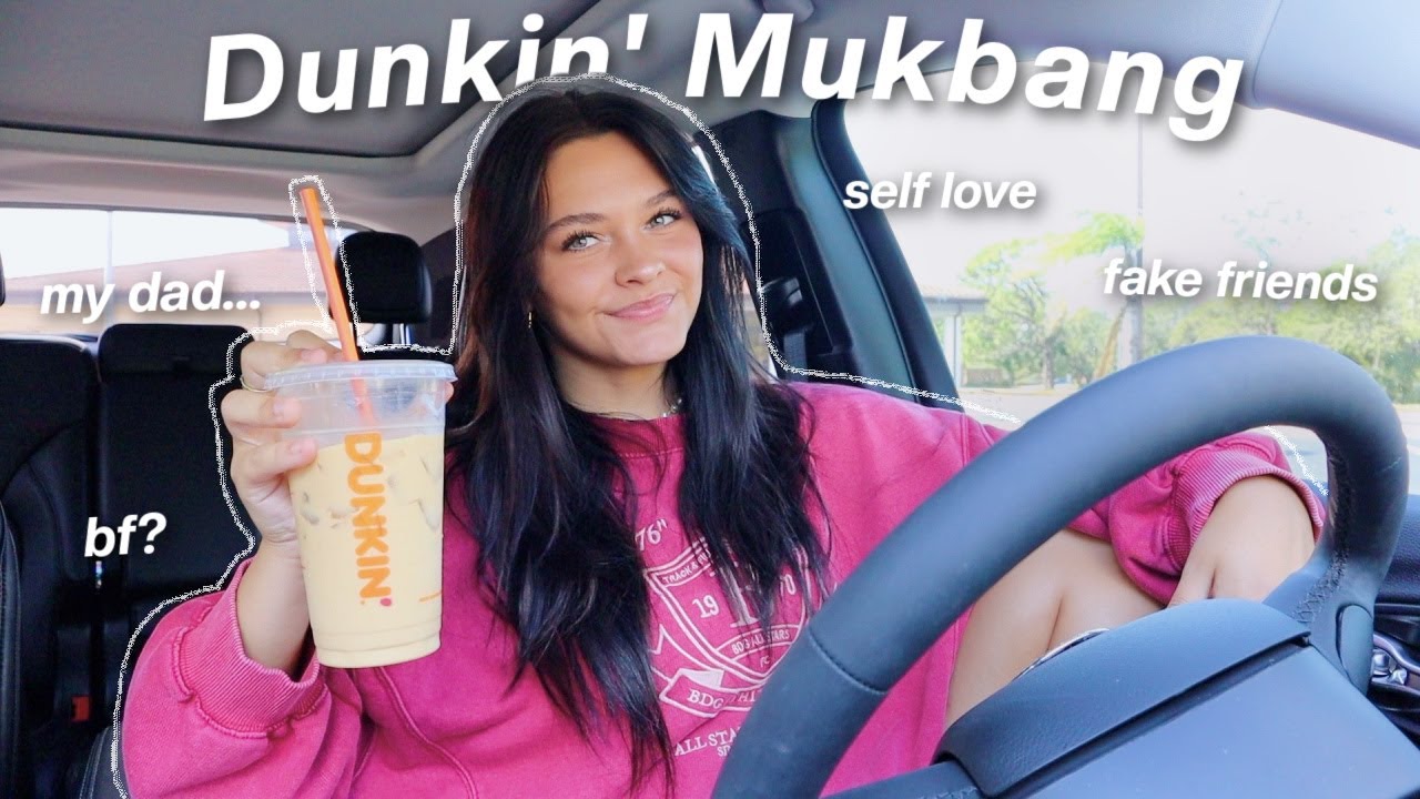 morning coffee run mukbang... ft. spilling tea about my life - YouTube