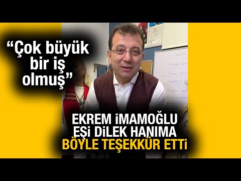 Ekrem İmamoğlu, eşi Dilek İmamoğlu'na teşekkür etti! Her biri deprem bölgesine gönderiliyor!