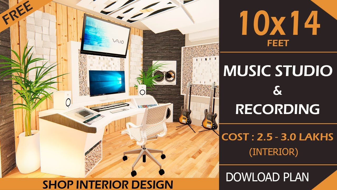 10x14 Music Studio | Small Music Studio Interior Design Ideas | Small ...