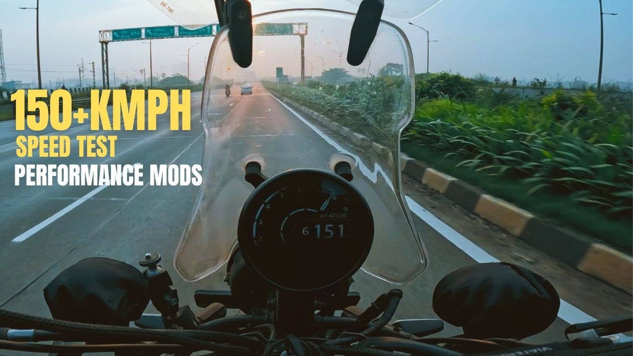 Royal Enfield Himalayan 450 Top Speed Test: 150+ km/h with Performance ...