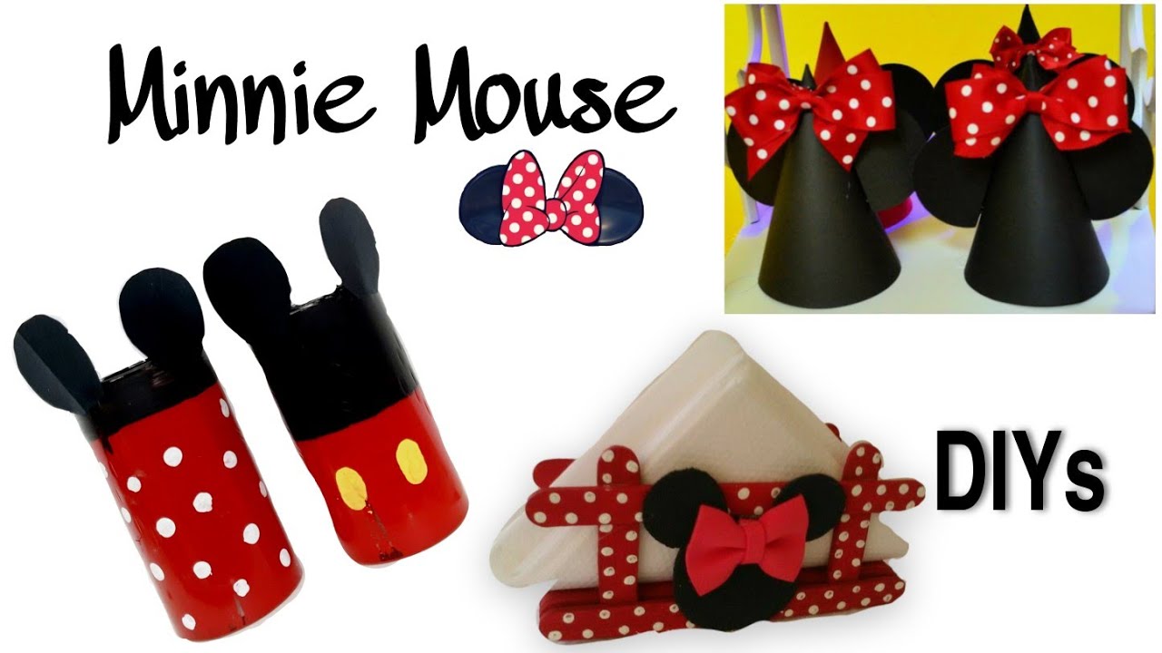 DIY Minnie Mouse Birthday Decor DIYs | DIY Arts and Crafts - YouTube
