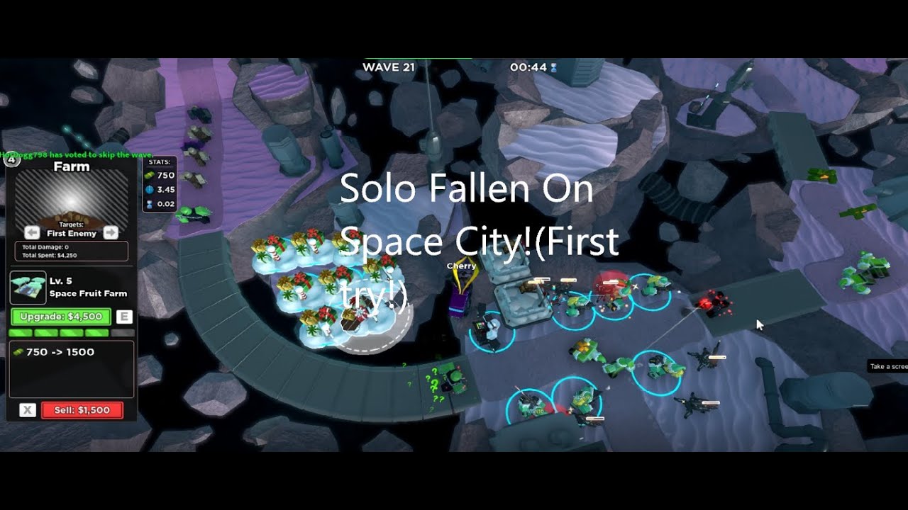 Solo Fallen On Space City First try!(part 1) - YouTube