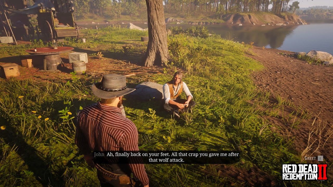 John Laughs At Arthur Because Of Colm | RDR2 - YouTube