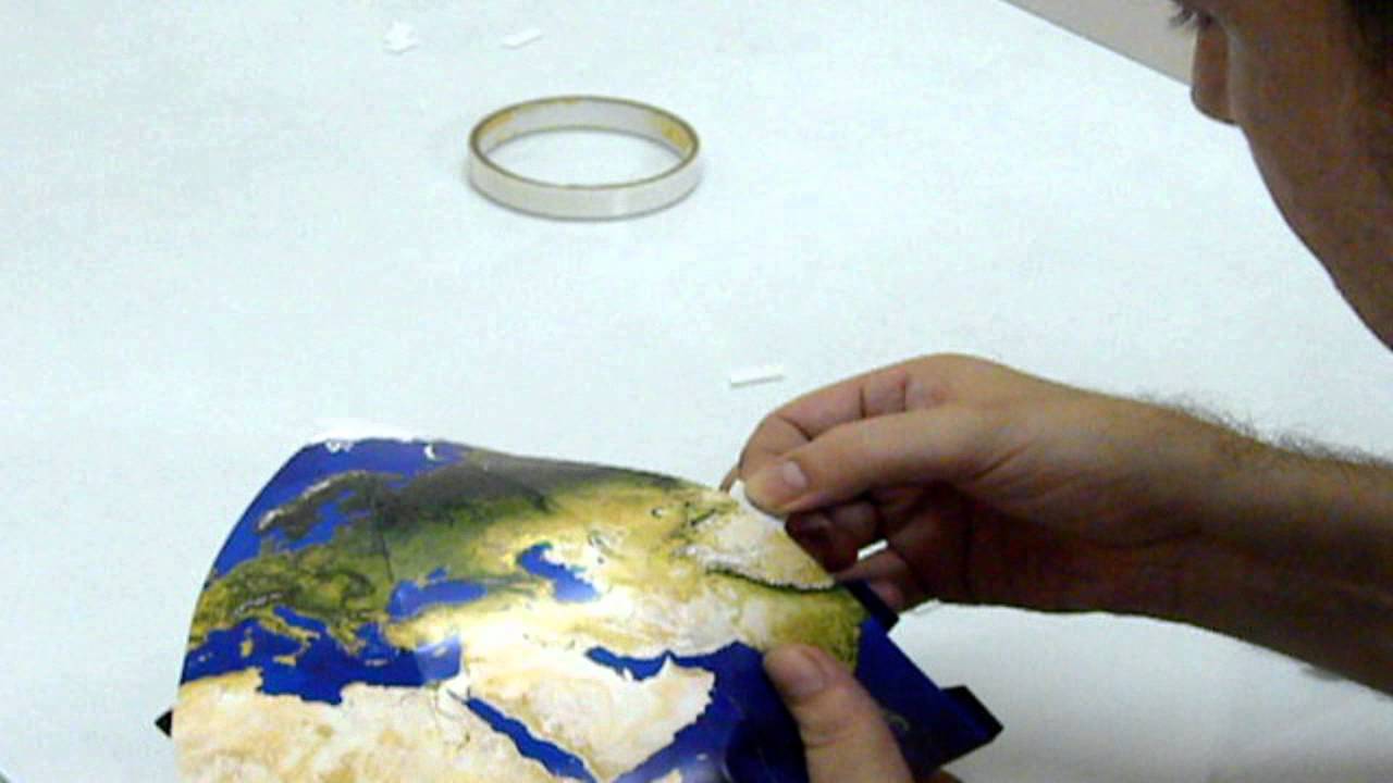 Papercraft Planet Model - Taping - YouTube