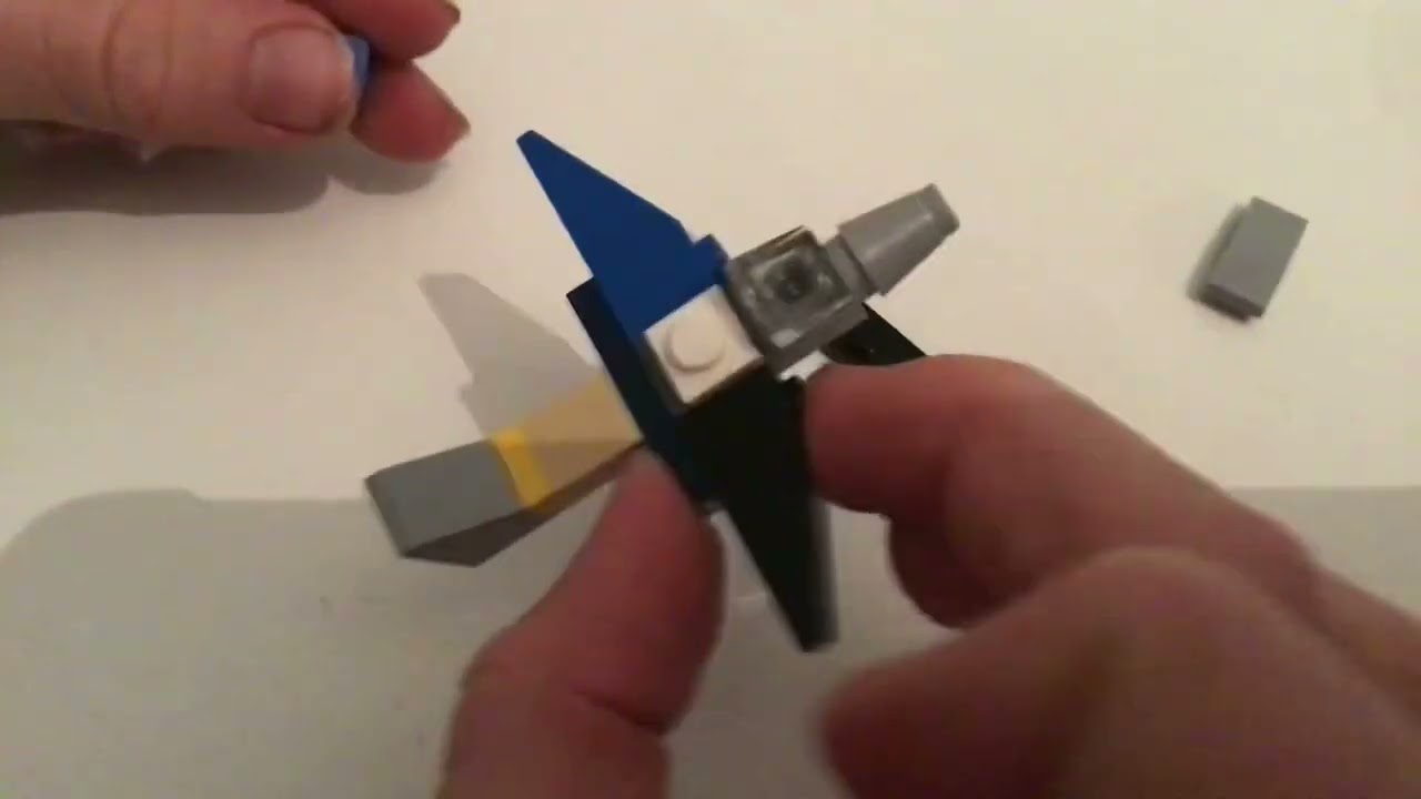 How to build mini Lego fighter plane - YouTube