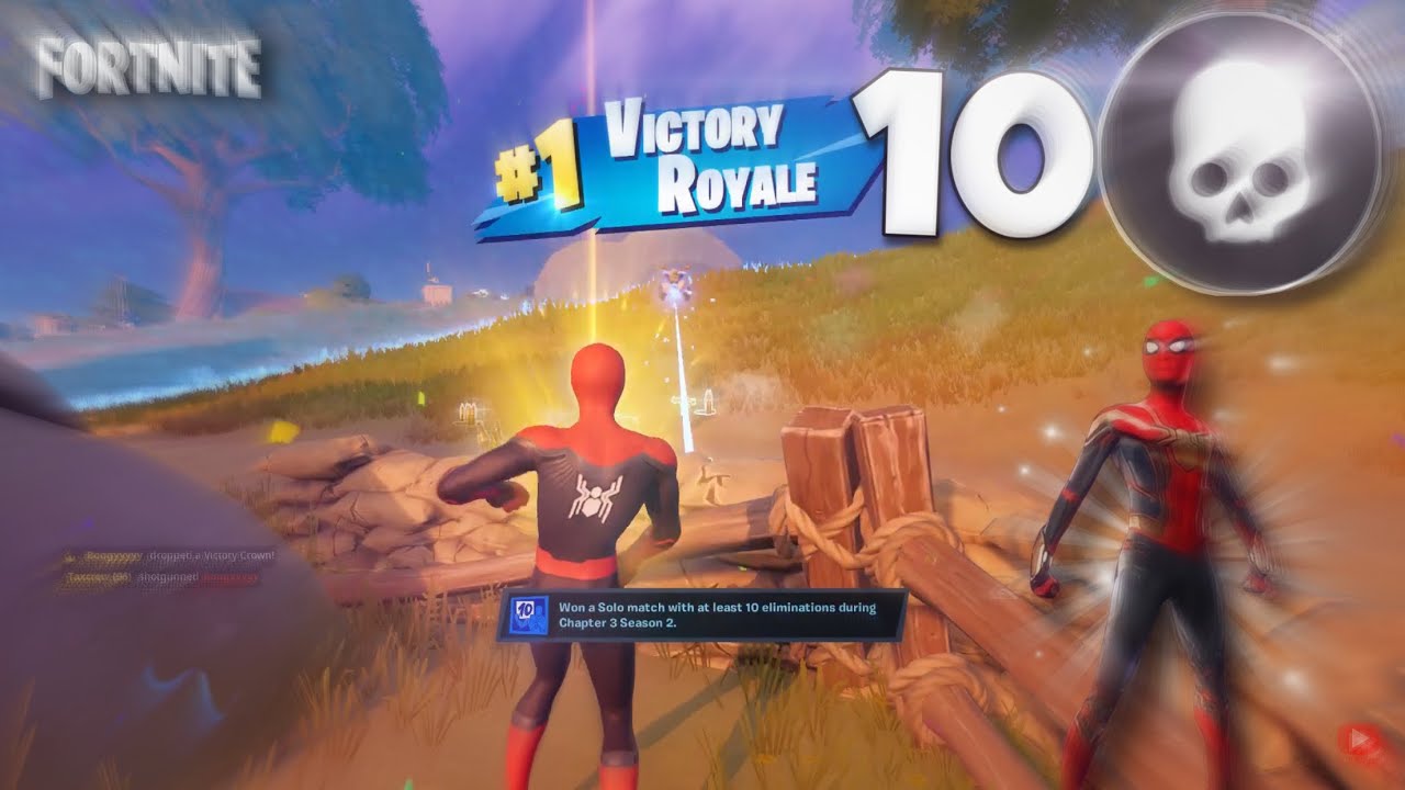 Fortnite Spiderman (No way home) skin SOLO gameplay (Chapter 3 season 2 ...