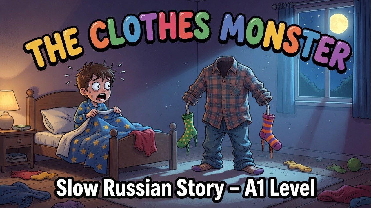 The Monster. Step 2 – Easy Russian story for A1 beginners - YouTube